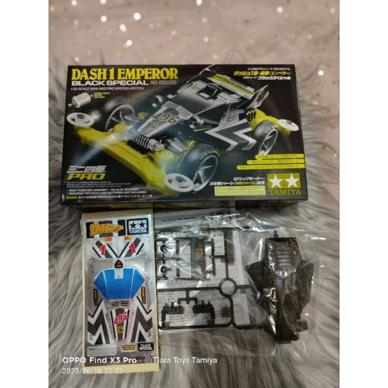Jual Tamiya 95296 Body Dash 1 Emperor Black Special MS Chassis + Decal ...