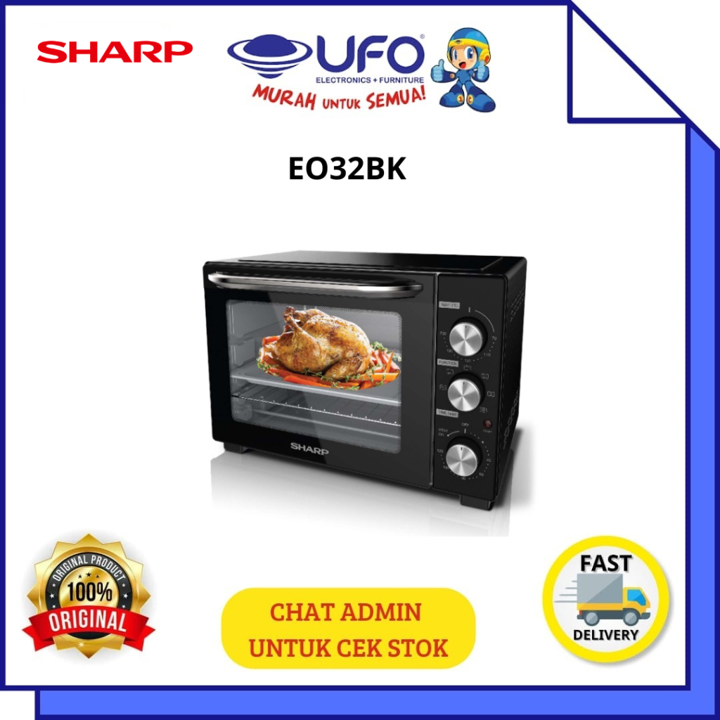 Jual SHARP OVEN ELECTRIC 32 LITER EO32BK | Shopee Indonesia