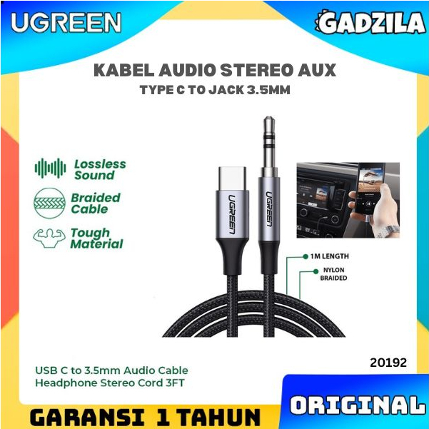 Jual UGREEN Kabel Adapter Hi-FI Stereo Converter Audio Type C to Aux 3 ...
