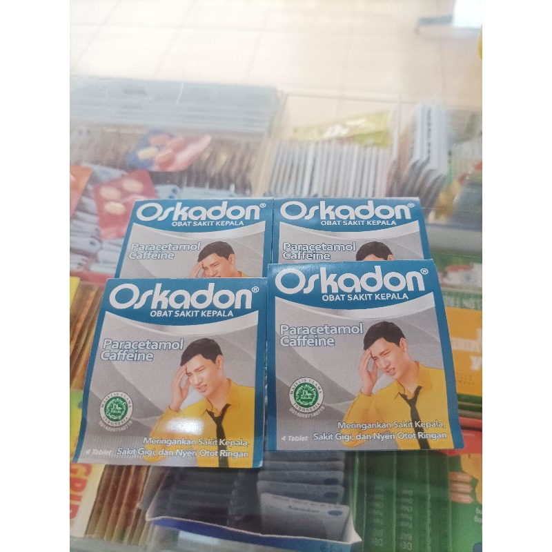 Jual OSKADON 4 TABLET (SAKIT KEPALA/ SAKIT GIGI) | Shopee Indonesia