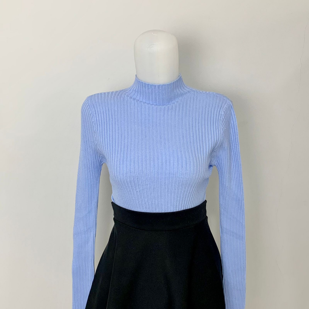 Jual AJWShop Inner Rajut Turtleneck Premium Lengan Panjang Import Bahan ...