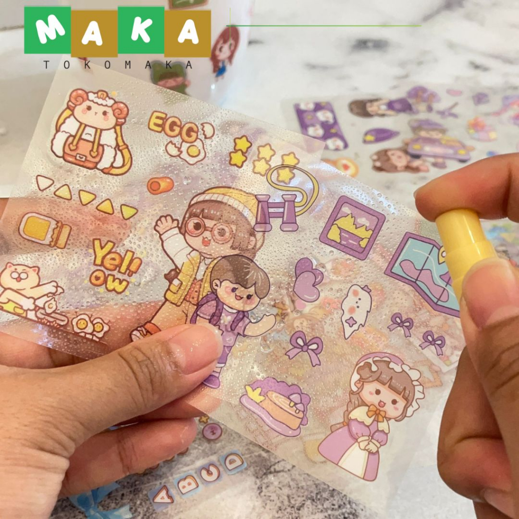 Jual Paket Sticker senmu isi 100 lembar masu paket stiker anti air ...