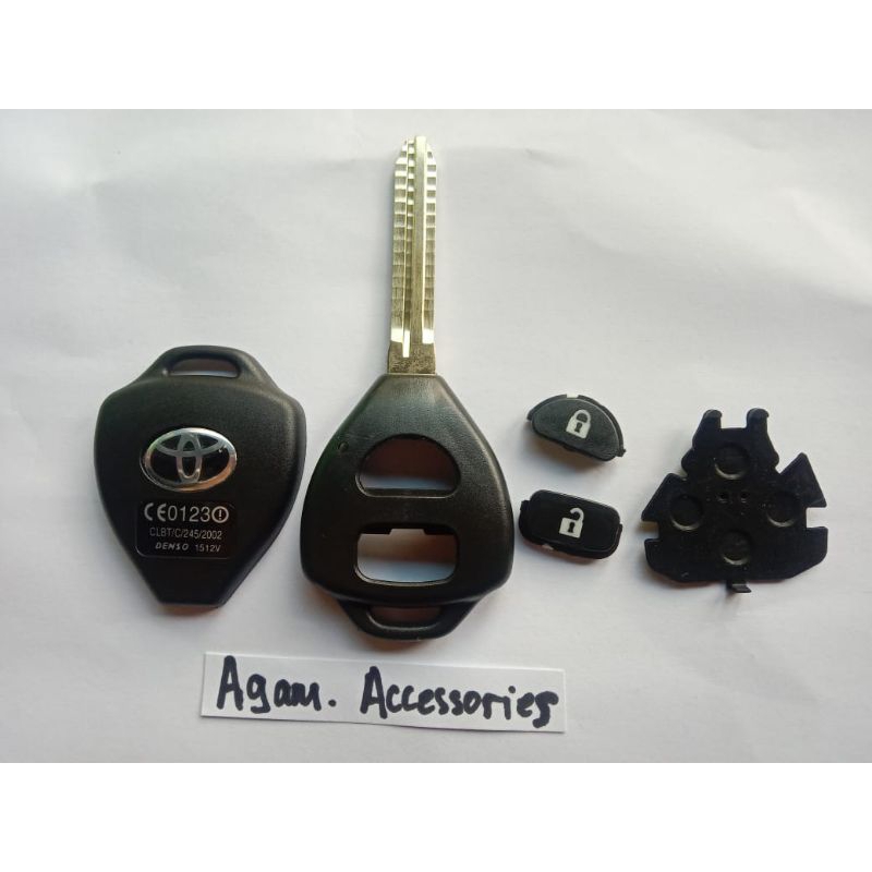 Jual casing remote kunci model original toyota innova yaris fortuner ...