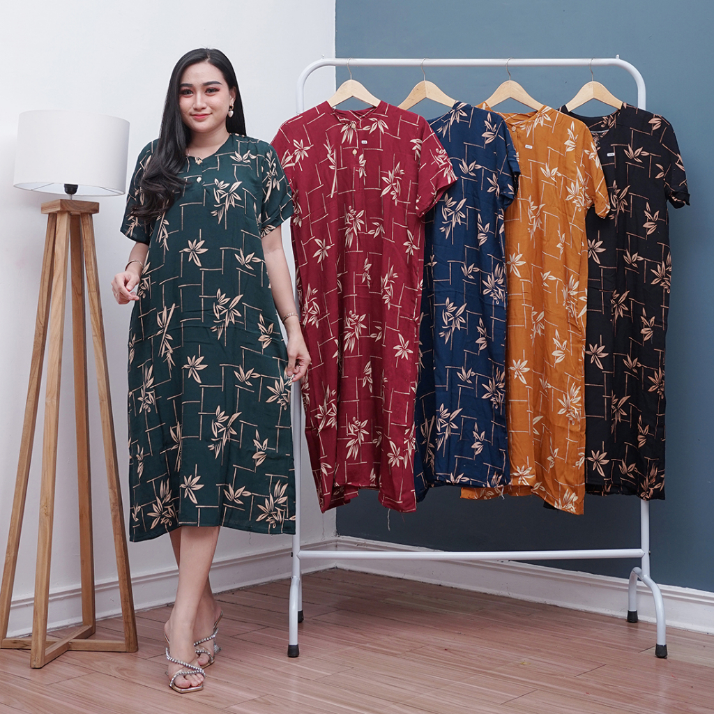 Jual Daster Kencana Ungu Batik - Daster Busui LD 105 - Atasan Wanita ...