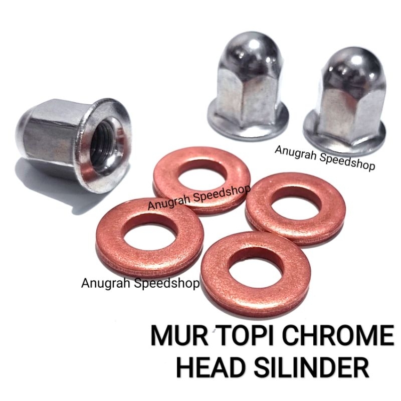 Jual MUR BLOK SILINDER HEAD MUR TOPI CHROME BLOK HEAD ASTREA LEGENDA ...