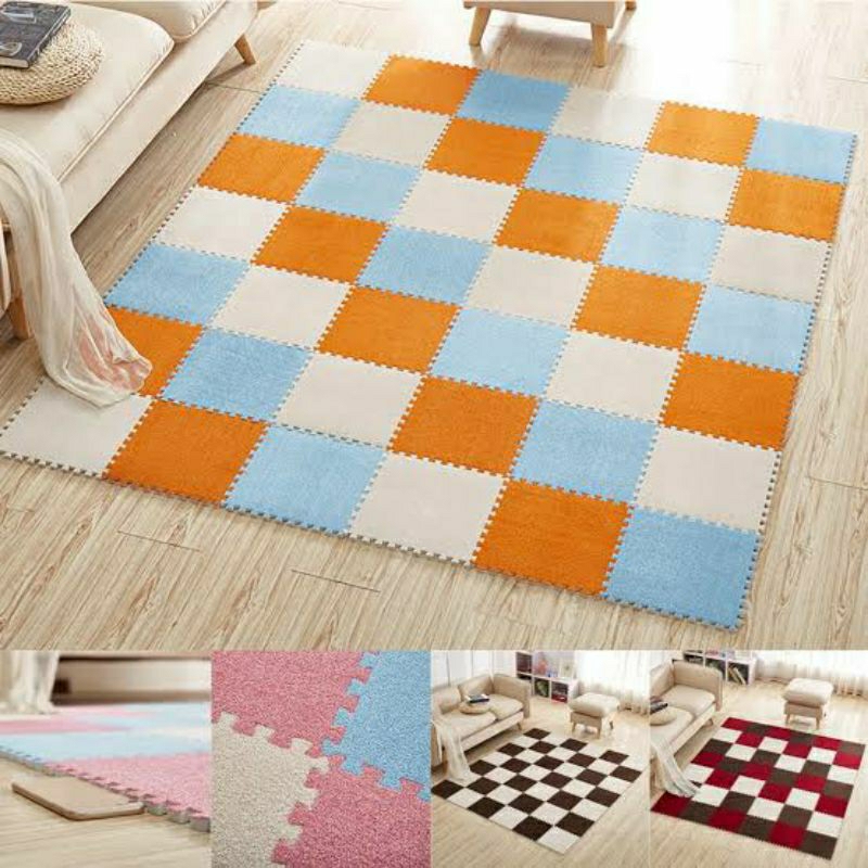Jual matras puzzle ukuran 30×30 isi 10pcs alas lantai playmat | Shopee ...