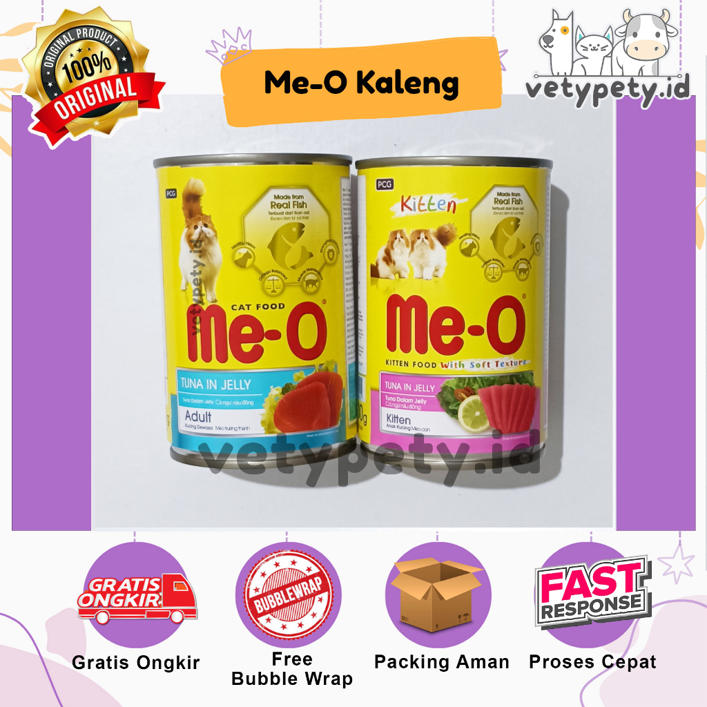Jual Meo Kaleng 400gr Me-O Tuna Adult Kitten Makanan Basah Kucing 400g ...