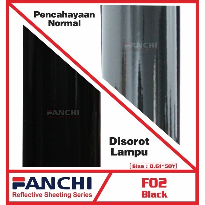 Jual Sticker Scotchlite FANCHI Reflective Series Bahan Cutting Sticker ...