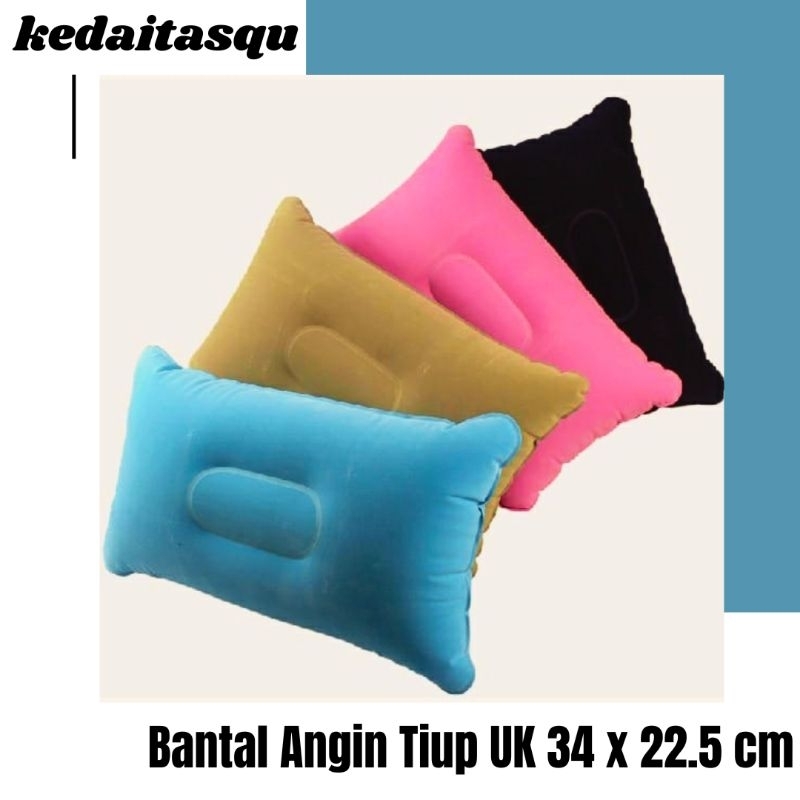 Jual Bantal Angin Tiup Inflatable Travel Pillow Air Udara Ringan ...
