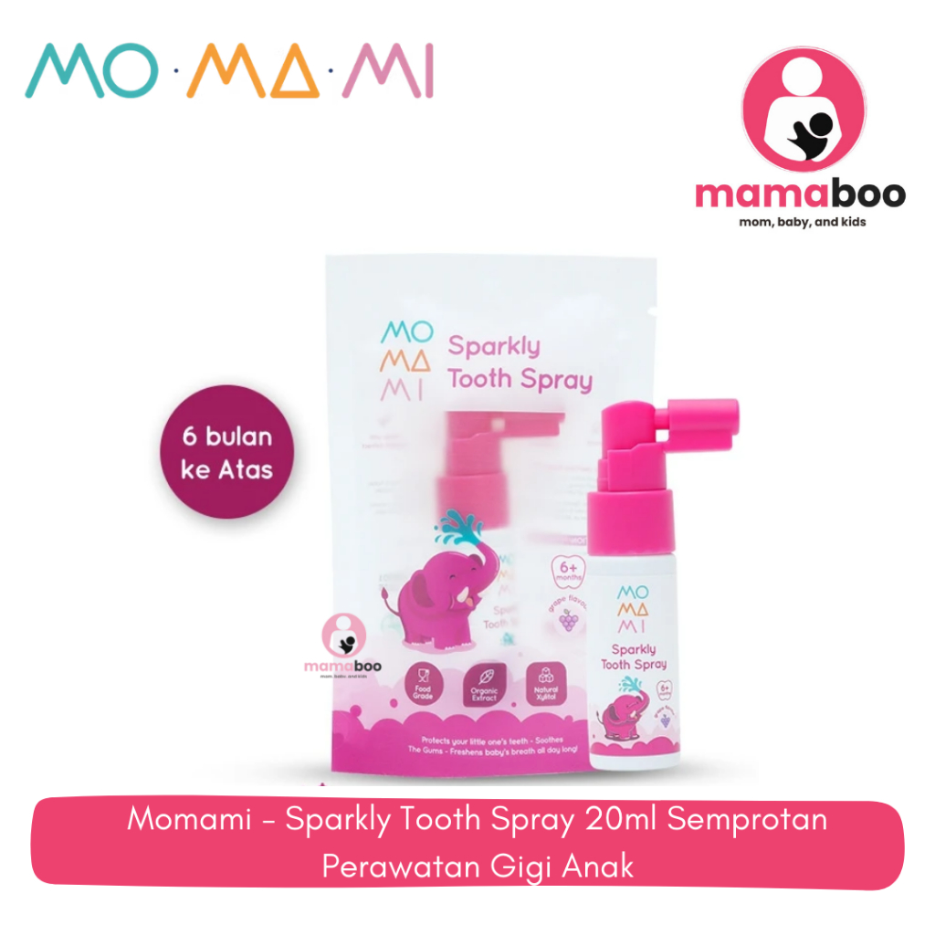 Jual Momami - Sparkly Tooth Spray 20ml Semprotan Perawatan Gigi Anak ...