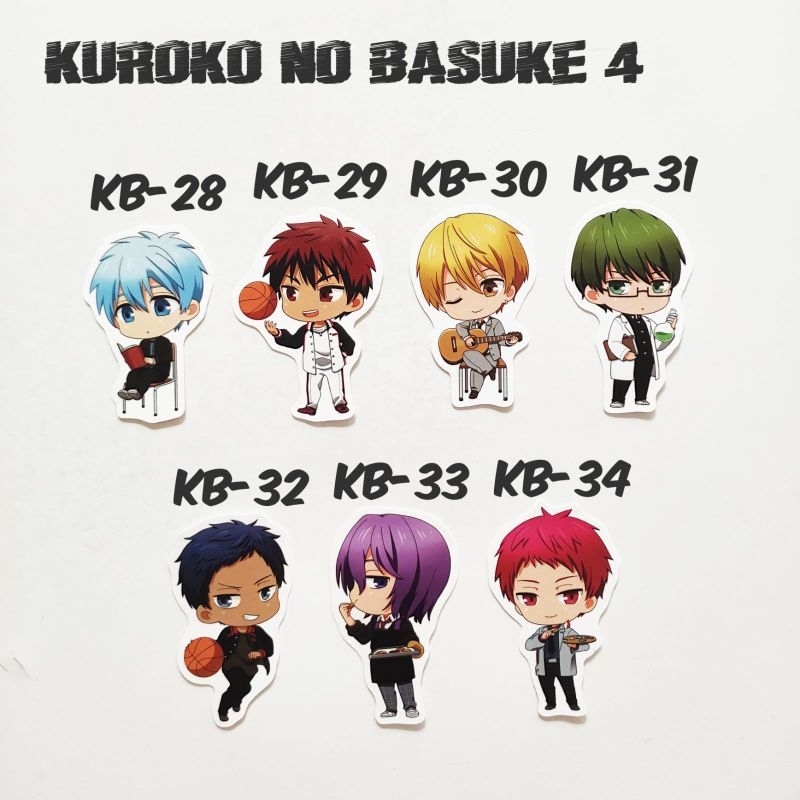 Jual Sticker Anime Kuroko No Basket 4 Kuroko No Basuke Kuroko's ...