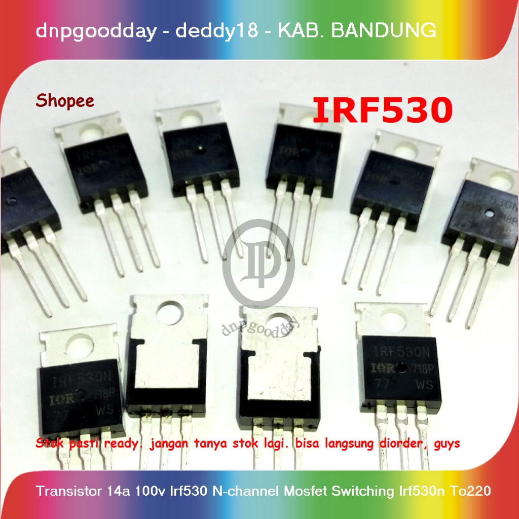 Jual Transistor 14a 100v Irf530 N-channel Mosfet Switching Irf530n | Shopee Indonesia