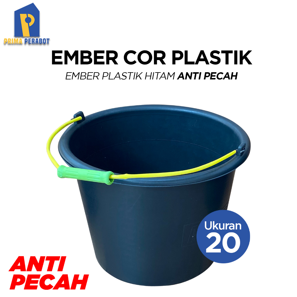 Jual Ember Plastik Hitam Ember Cor ANTI PECAH Cor 20 | Shopee Indonesia