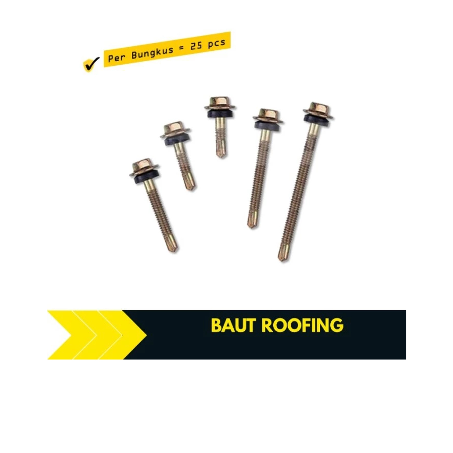 Jual BAUT ROOFING 20,25,30,35,40,45,50,55,60,70,75,100 @ 25 PCS ...