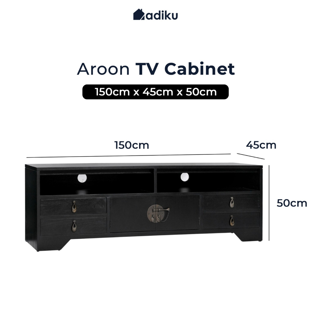 Jual adiku.id id TV Cabinet Aroon/Lemari TV/Meja TV Ekslusive | Shopee Indonesia
