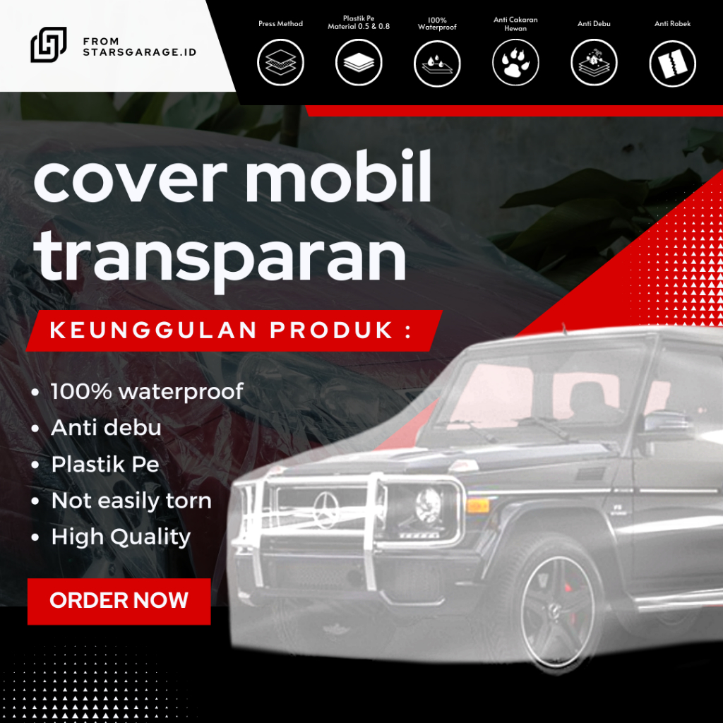Jual Cover Mobil Plastik Premium Transparan Brio Jazz Calya Xenia ...
