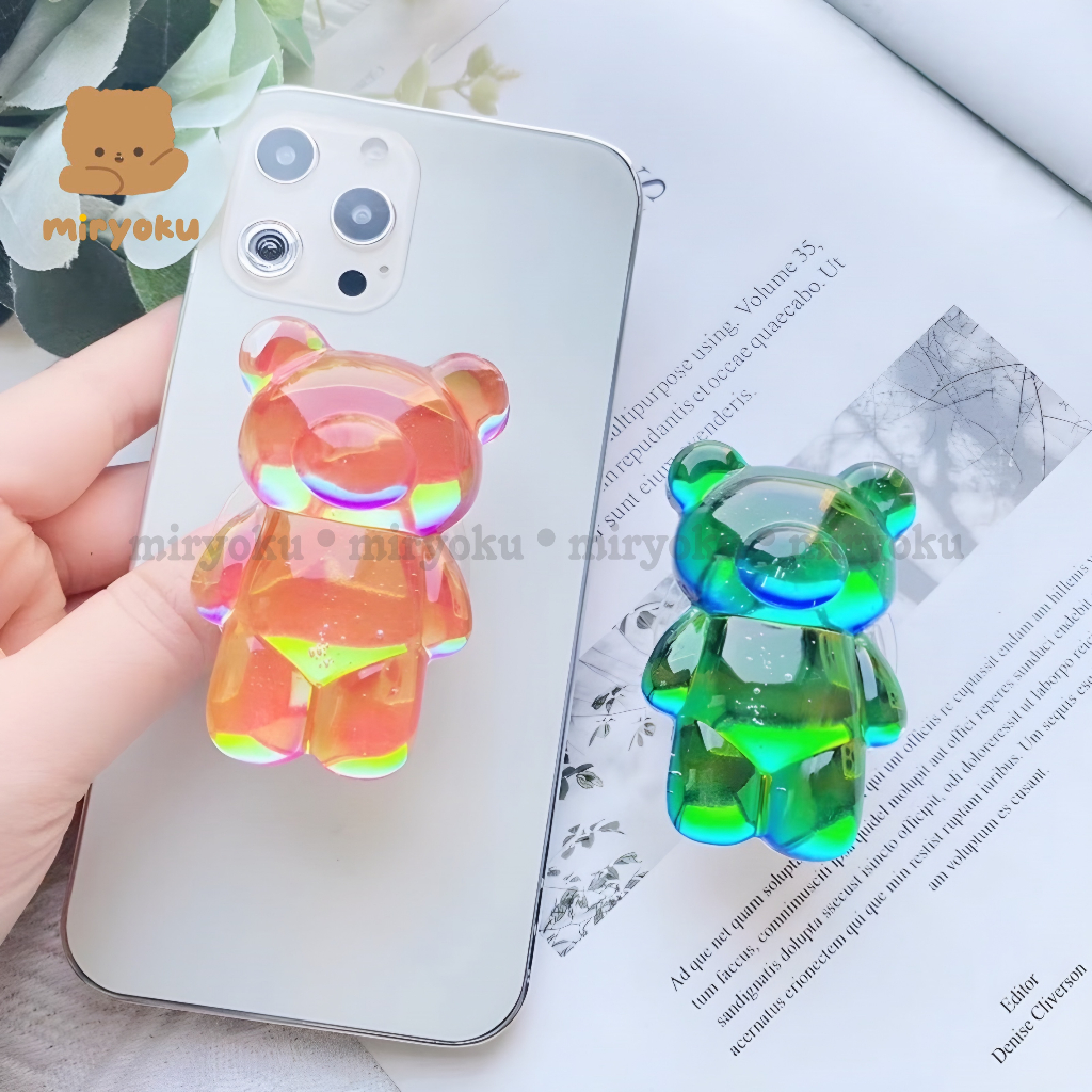 Jual Griptok Gummy Bear Pop Socket Bear 3D Griptok Pop Tok Teddy Bear | Shopee Indonesia