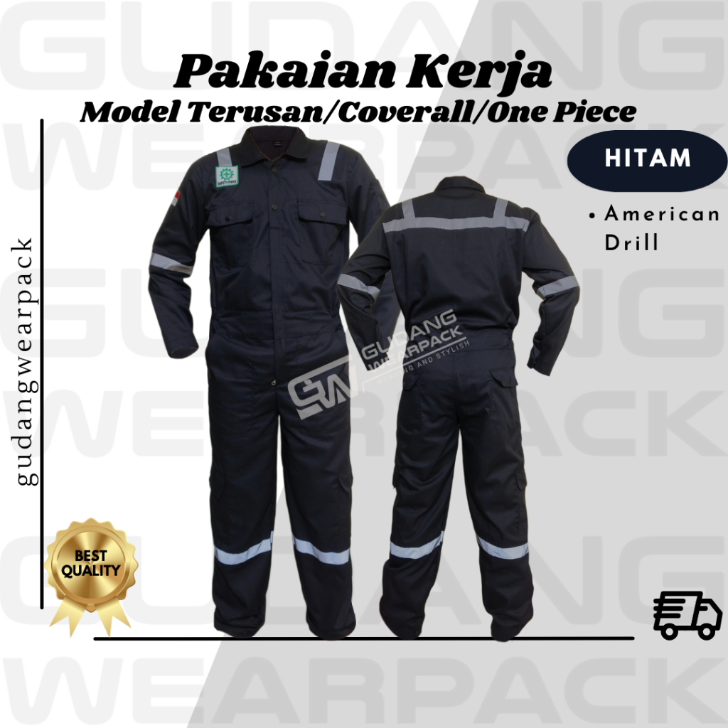 Jual Gudang Wearpack - Pakaian Kerja Seragam Proyek Coverall - Terusan ...