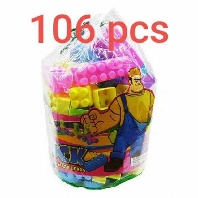 Jual MAINAN BLOCK SUSUN 106 PCS BLOCK BALOK SUSUN MAINAN EDUKASI ANAK ...