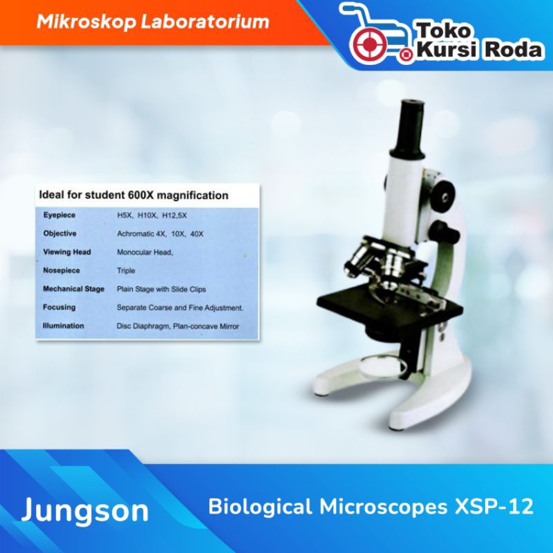 Jual JUNGSON Mikroskop Monokular - Microscope XSP-12 (Pembesaran 500X ...