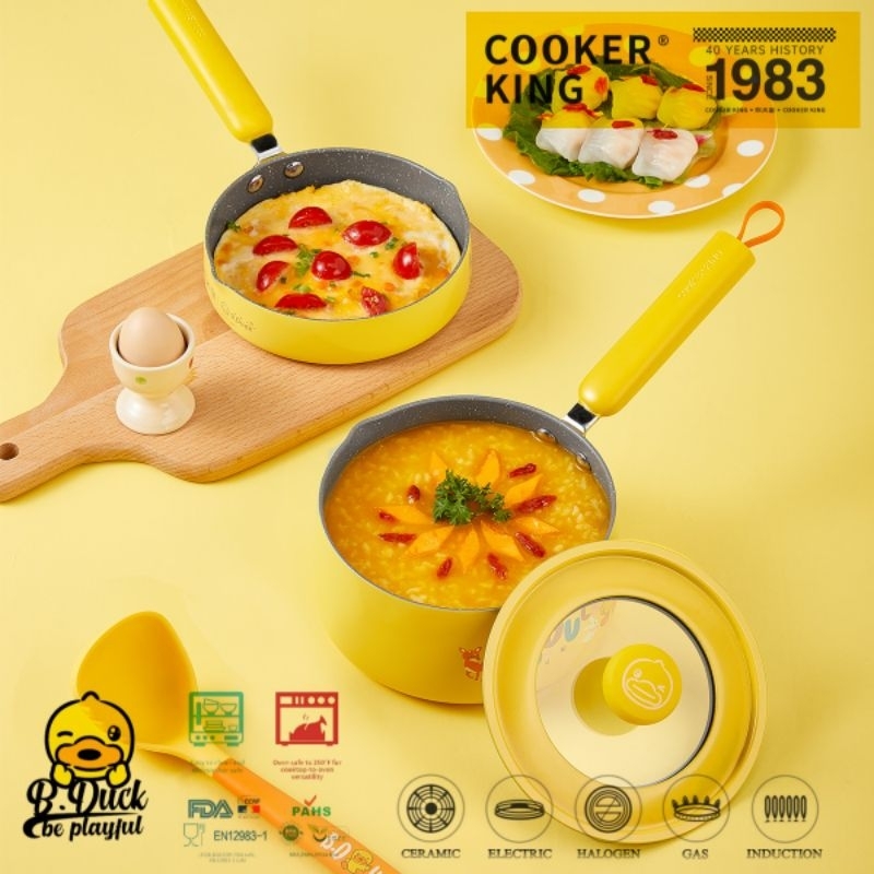Jual Cooker King Frypan Panci Set 2 Pcs 16 CM + Tutup Non Stick Anti ...