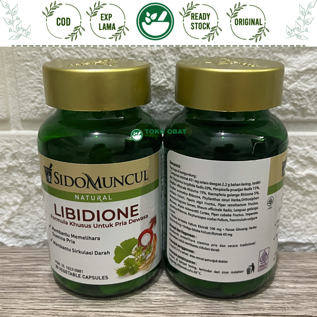 Jual SIDOMUNCUL LIBIDIONE 30 KAPSUL STAMINA PRIA SIDO MUNCUL VITALITAS ...