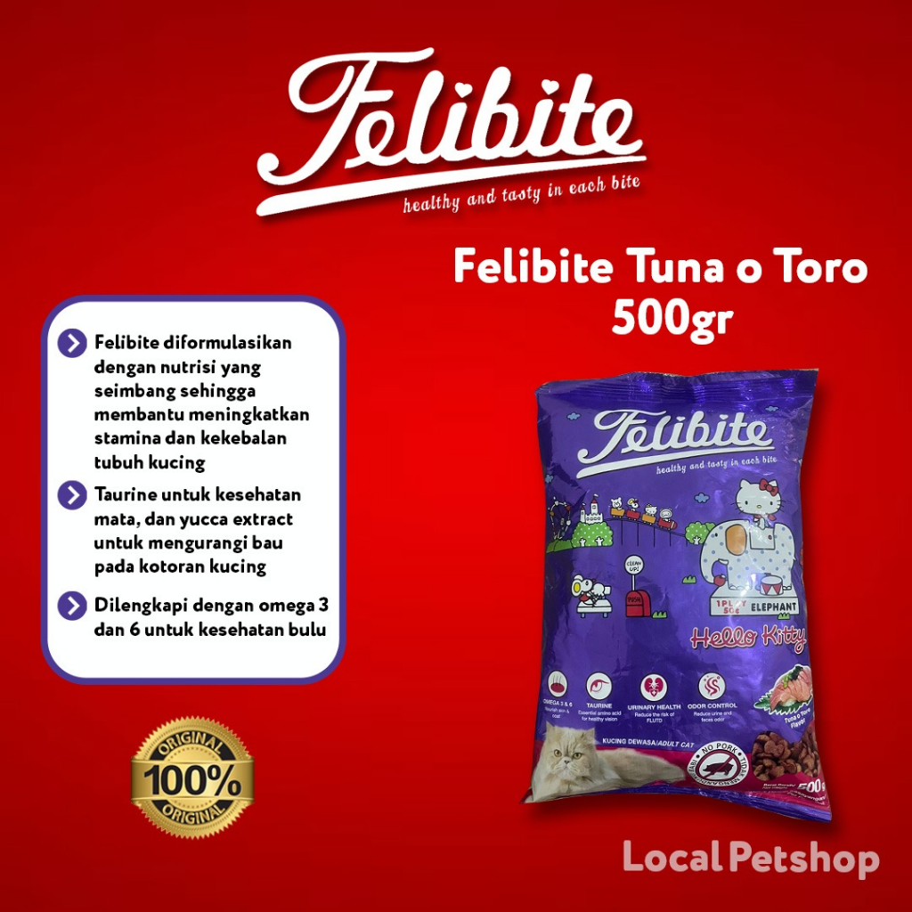 Jual Makanan Kucing - Felibite Tuna O Toro 500Gr Termurah | Shopee ...