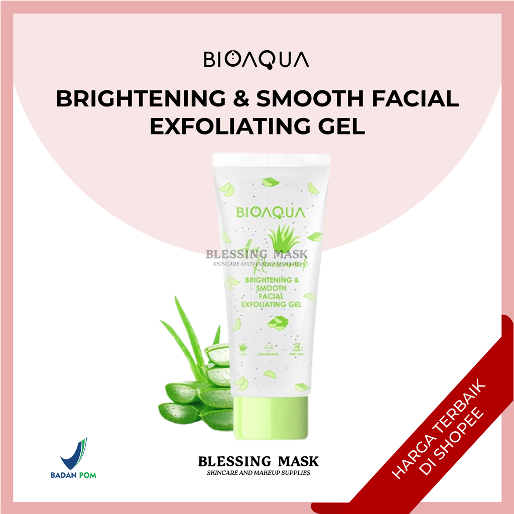 Jual BIOAQUA Scrub Wajah Peeling Gel Niacinamide Brightening & Smooth ...