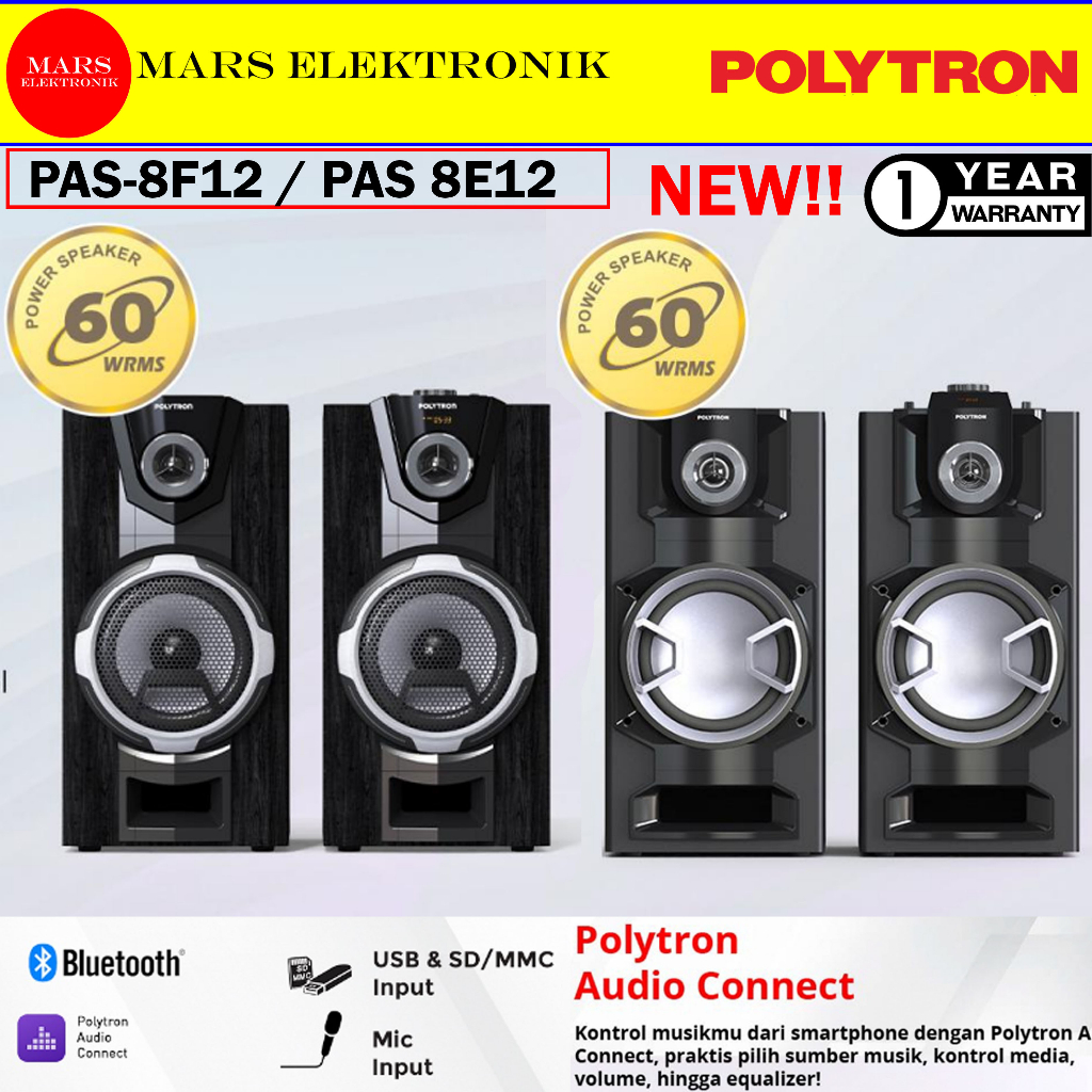 Jual Speaker Active Polytron Pas 8f12 Pas 8e12 Usb Surround Mode