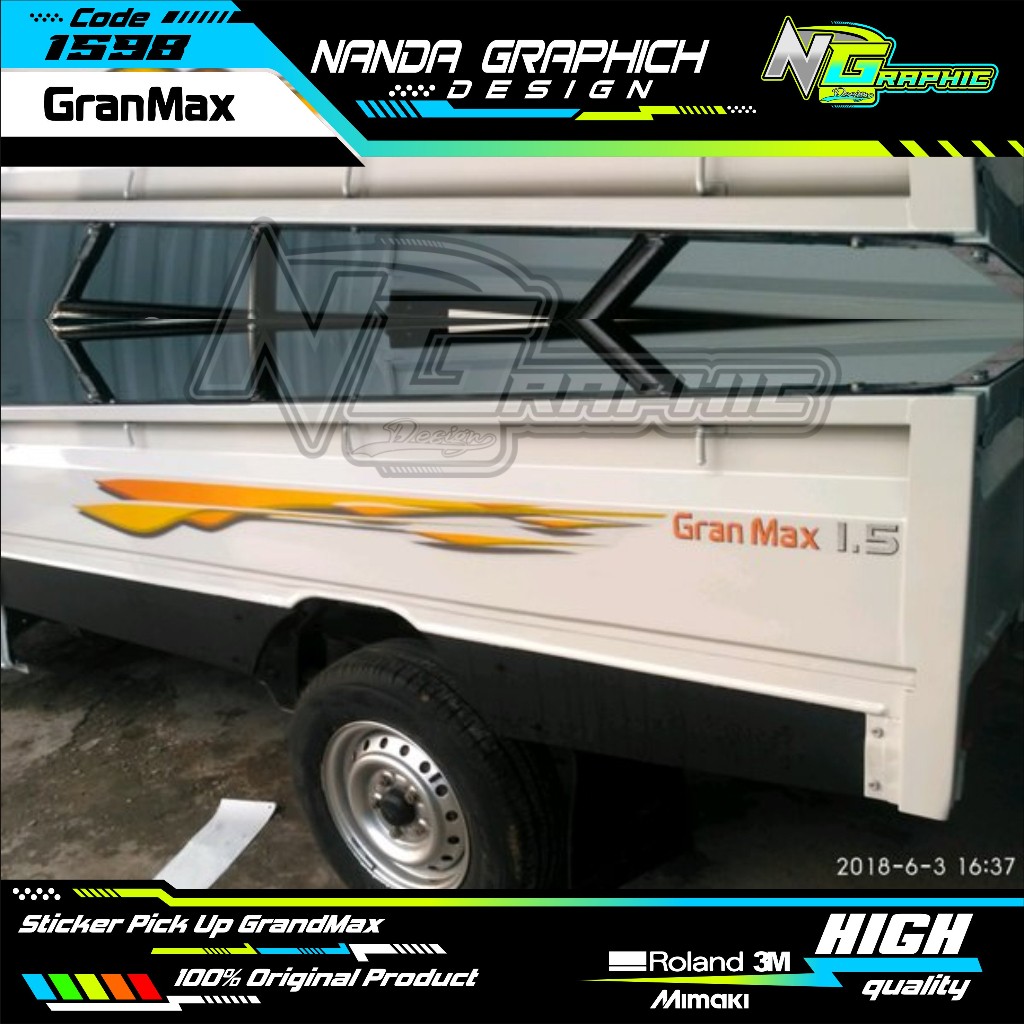 Jual Stiker Pick Up Grandmax Bak Kanan Kiri Motif Original Kualitas ...