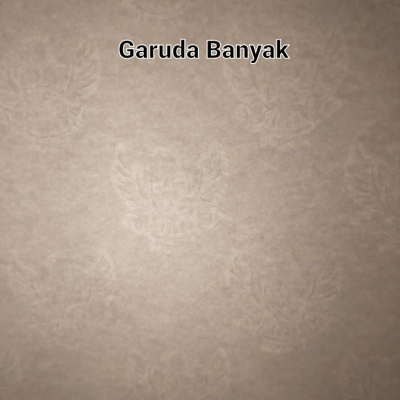 Jual Kertas Garuda Tunggal - Watermark Paper - Kertas Ijazah/Piagam ...