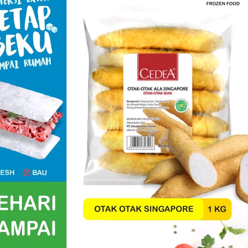 Jual Otak Otak Singapur Cedea 500 Gr Fish Cake Frozen Food | Shopee ...