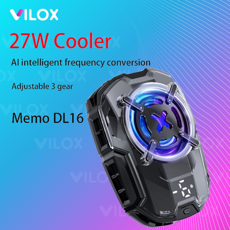Jual memo DL16 phone fancooler pendingin hp AI 27W 3 speed radiator RGB ...