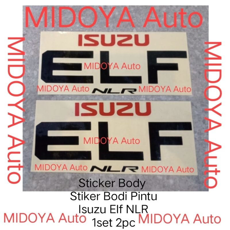 Jual Sticker Body Stiker Bodi Pintu Isuzu Elf NLR 1set 2pc | Shopee ...
