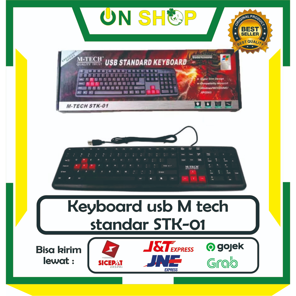 Jual keyboard usb m tech standar STK-01 | Shopee Indonesia