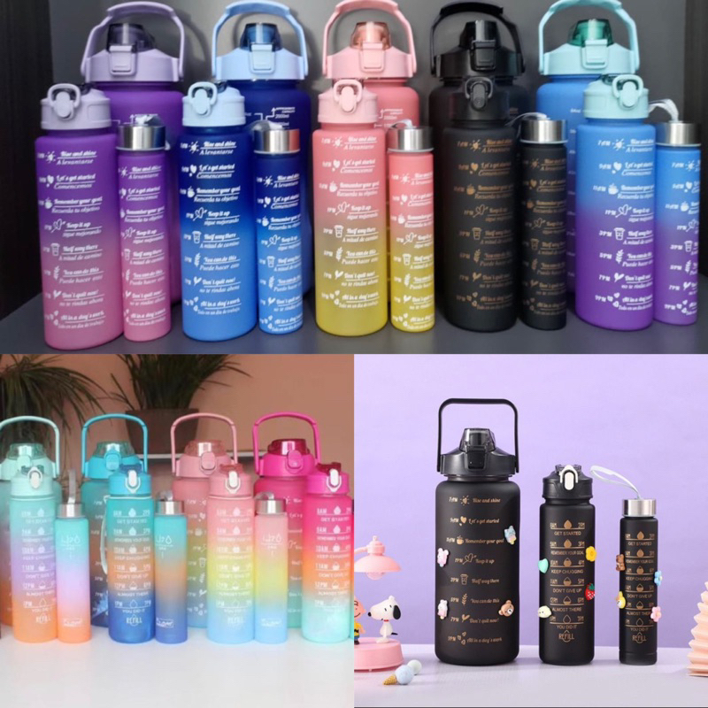 Jual BOTOL MINUM VIRAL BOTOL BERANAK 3IN1 BOTOL DOFF FREE SEDOTAN ...