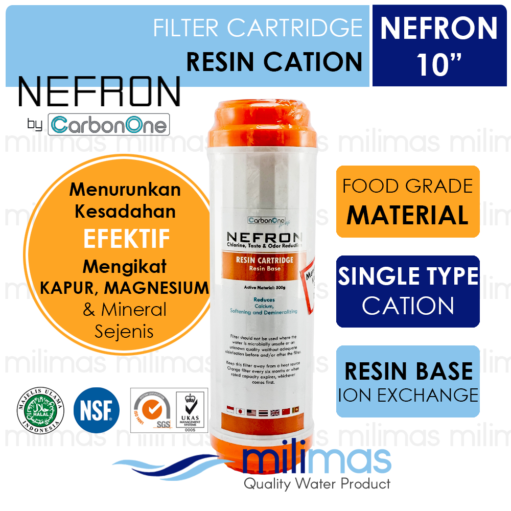 Jual NEFRON Carbon One - Resin Base Filter Uk.10" | Shopee Indonesia