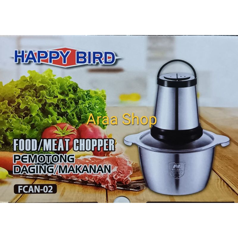 Jual HAPPY BIRD Chopper Blender Bumbu Dapur Stainless Steel SUS 304 ...