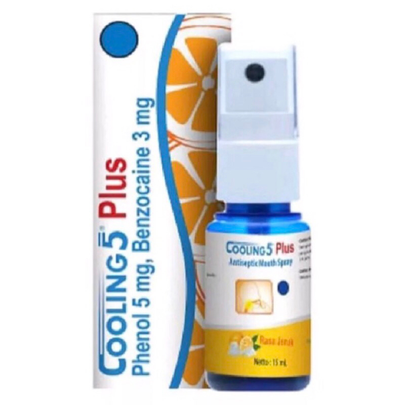 Jual Cooling 5 Plus Spray Pereda Sakit Gigi dan Gusi Bengkak Isi 15 ml ...