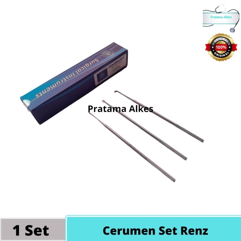 Jual Serumen set Renz isi 3 Cerumen set serument hook serumen hook hak ...