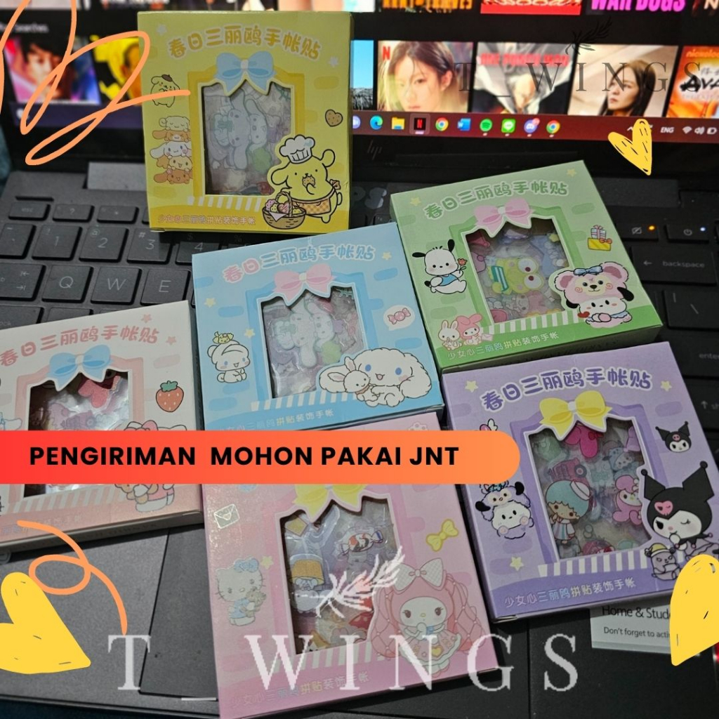 Jual [ TWU_004 ] STIKER BOX SANRIO / STIKER SANRIO / STICKER BOX MINI ...
