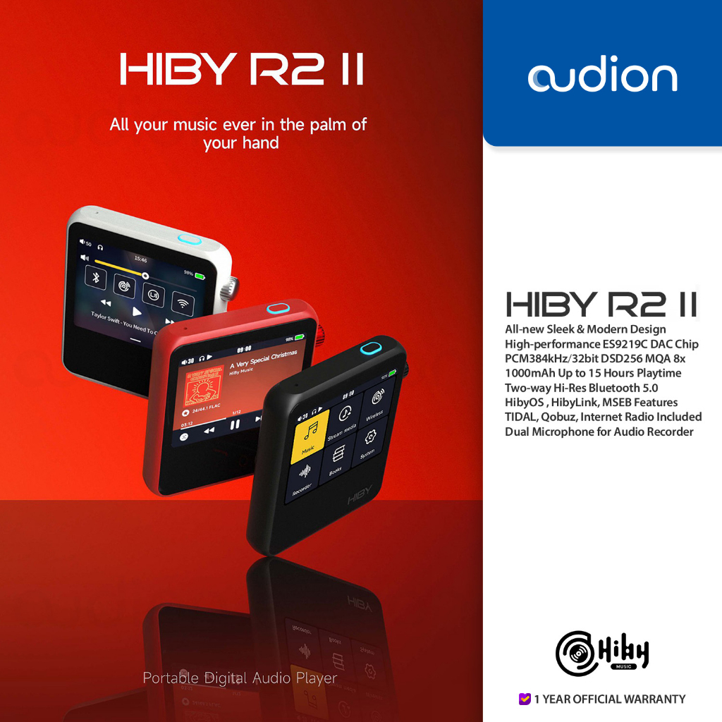 Jual HIBY R2 II/Gen 2 ES9219C Bluetooth Portable Digital Music Player ...