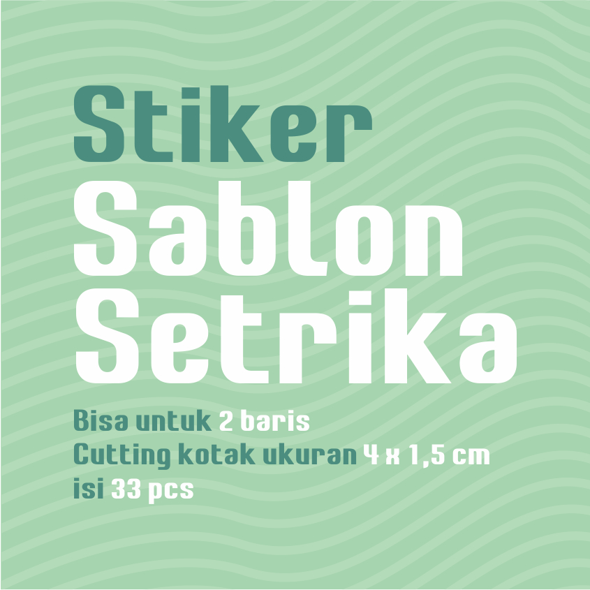 Jual Stiker Sablon Setrika Anak Pesantren Asrama Setrika Name Label ...