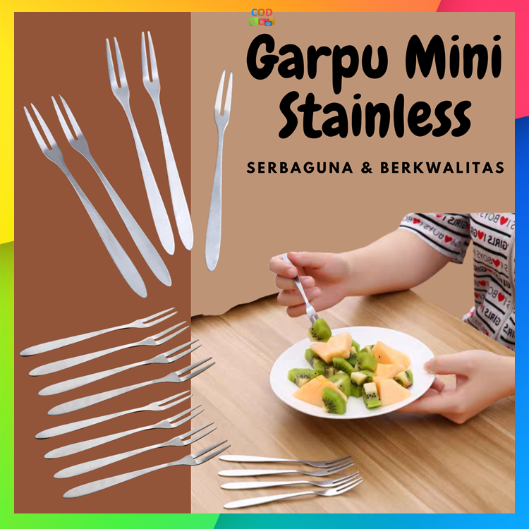 Jual COD - H5844 Garpu Mini Stainless / Tusukan Stainless Mini Alat ...