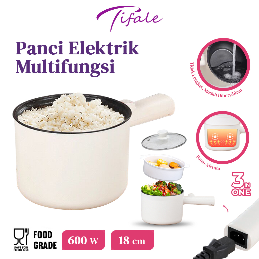 Jual Tifale Panci Listrik Multifungsi Elektrik Cooker Keramik Teflon ...