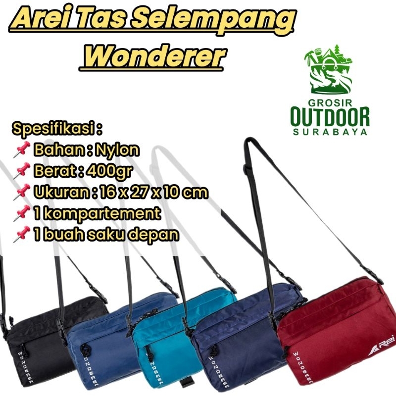 Jual tas slempang bisa pinggang Arei Rei wonderer/Tas pinggang Rei/tas ...