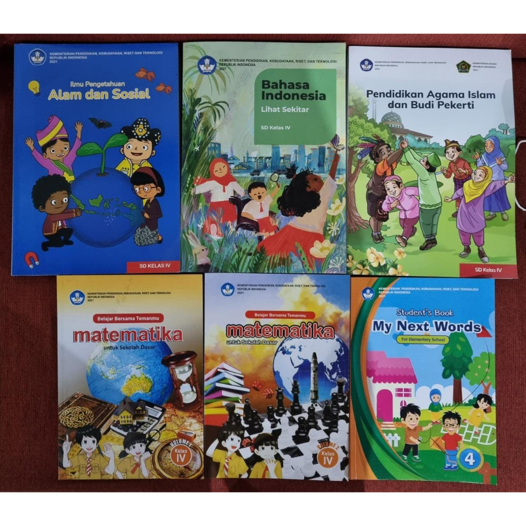 Jual Buku Kumer 1 Set 6 Buku SD Kelas 4 + Matematika Lisensi Kurikulum ...