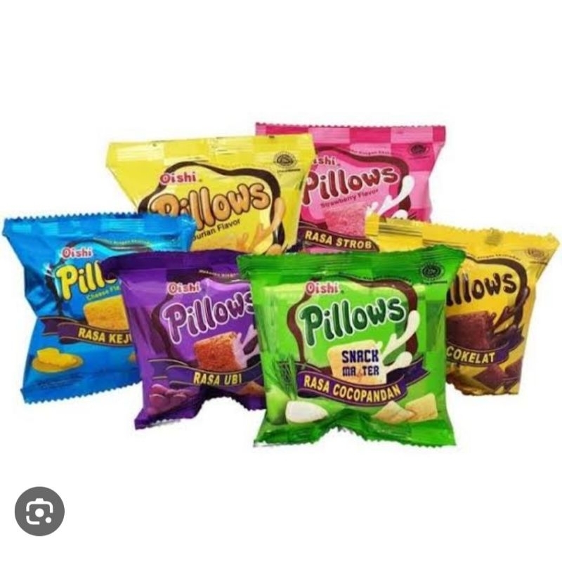 Jual Oishii pillow 6 gr ( 1 pack osi 20 pcs ) | Shopee Indonesia