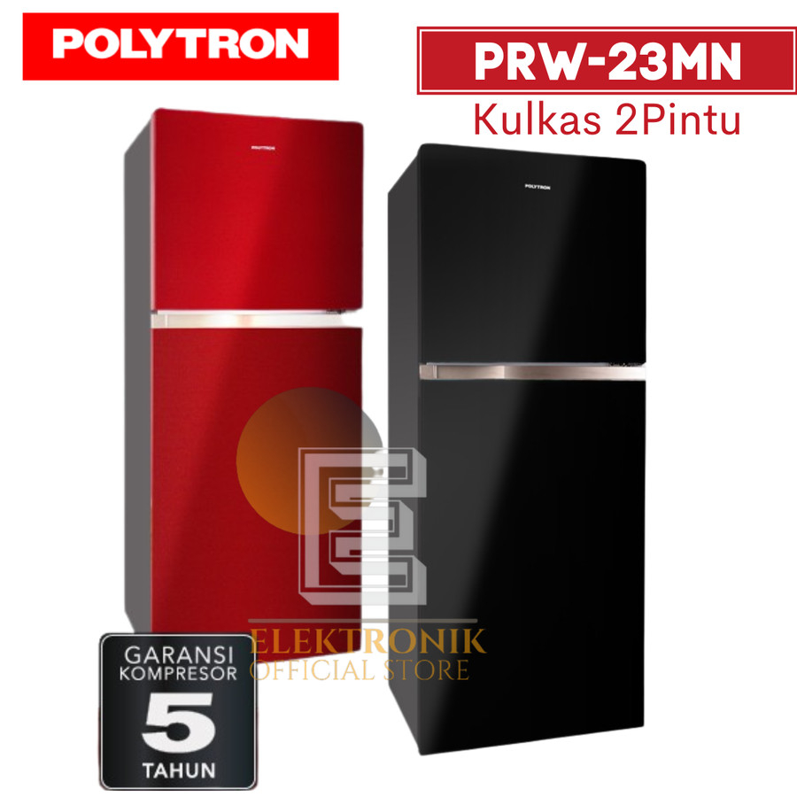 Jual KULKAS 2 PINTU POLYTRON PRW 23MN R/X Kulkas 2 pintu PRW23MN/PRW23MNR/PRW23MNX/PRW 23MNX ...
