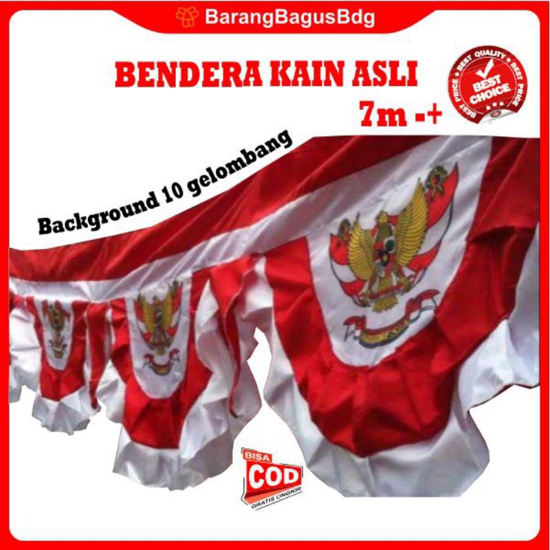 Jual Background bendera merah putih kain asli gedung dan rumah paling ...